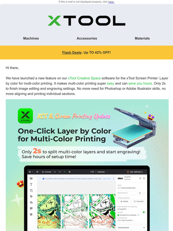 xTool: New Feature Alert: Simplify Multi-Color Printing for Screen ...