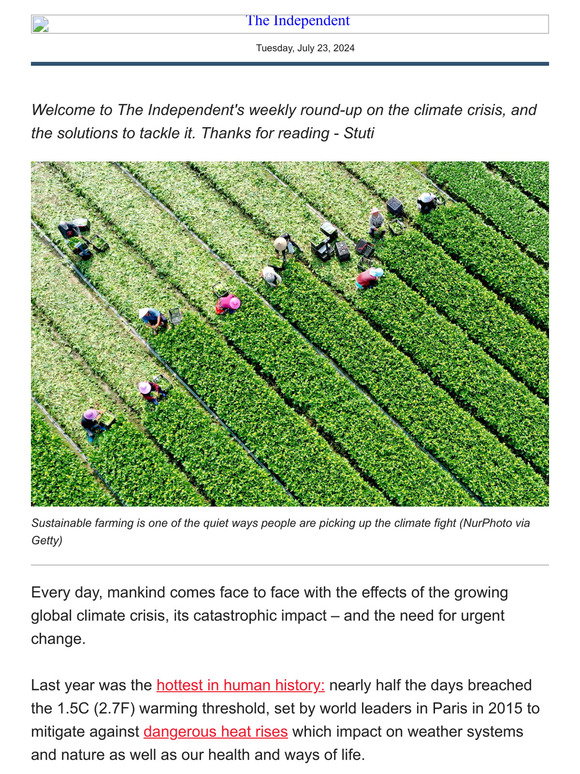 The Independent: The Independent’s first-ever Climate 100 List is ...