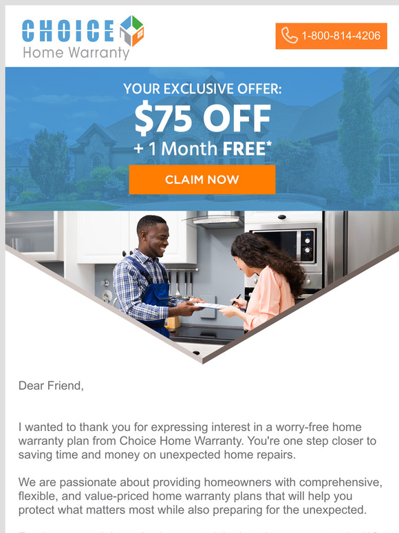 Choice Home Warranty: ️ A Special Message for You, Friend | Milled