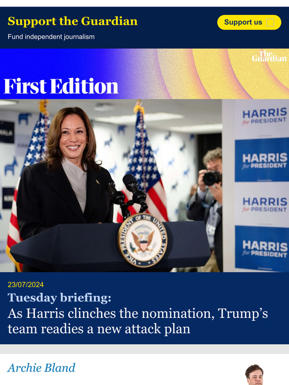 The Guardian: How do you solve a problem like Kamala? | First Edition ...