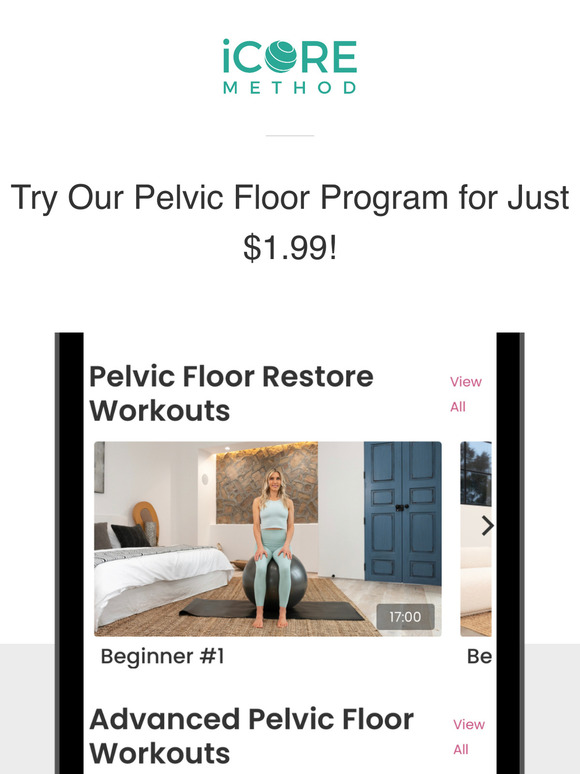 iCORE Method: Try Our Pelvic Floor Program for Just $1.99! | Milled
