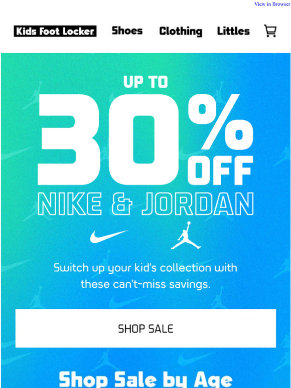 Kids Foot Locker: You can still save up to 30% off! 💸👟 | Milled