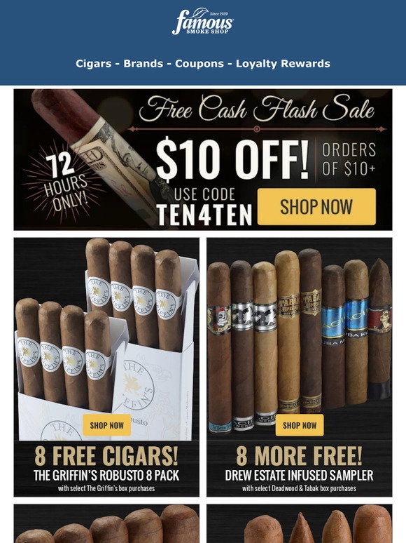 Famous Smoke Shop: Grab your free cash at Famous before time runs out ...