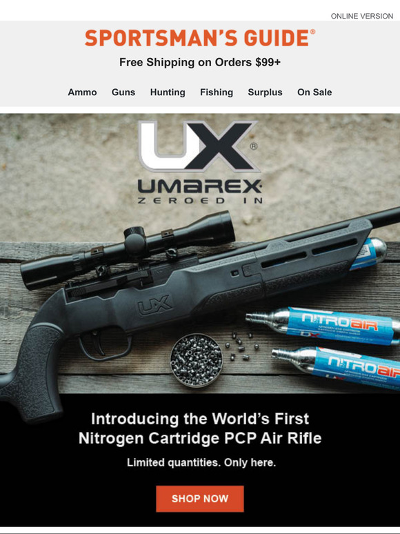 Sportsman's Guide: Pre Order: The Umarex Komplete Nitrogen-Powered Air ...