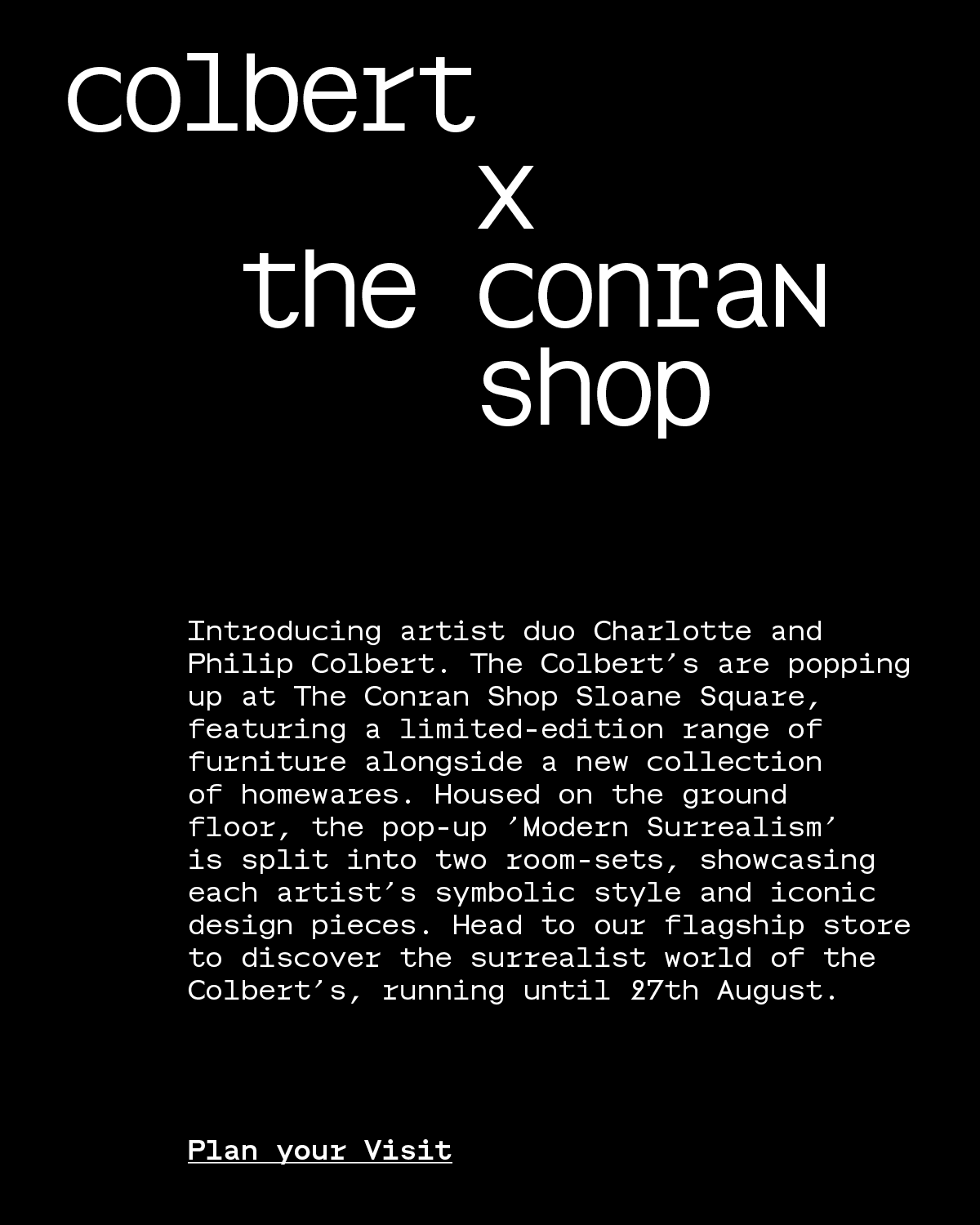 The Conran Shop: Colbert X The Conran Shop | Modern Surrealism🦞 | Milled