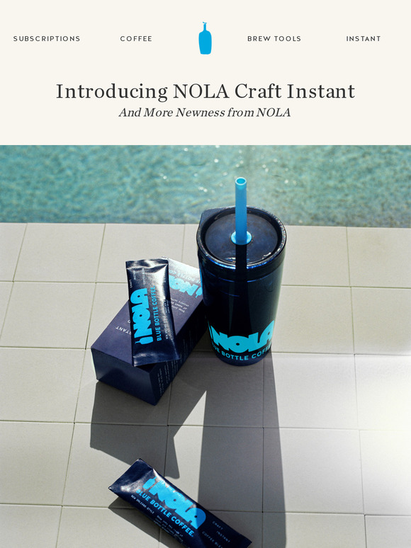 Blue Bottle Coffee: Introducing NOLA Craft Instant Coffee Blend | Milled