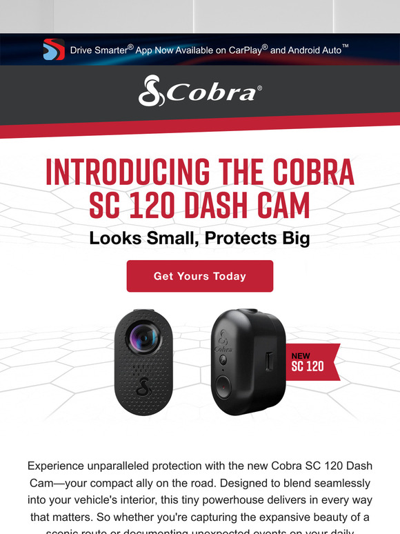 Cobra Electronics: Meet the Newest Cobra Dash Cam - the SC 120 | Milled