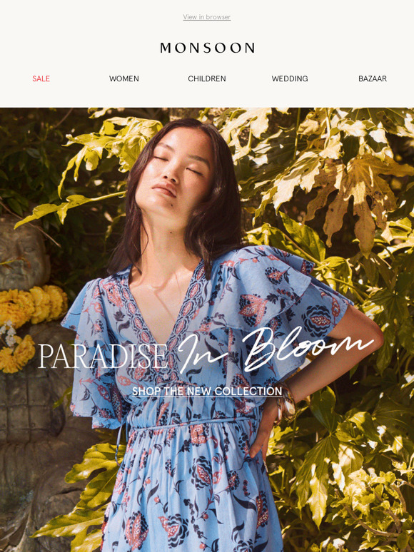 Monsoon: NEW COLLECTION: Paradise in bloom 🌺 | Milled