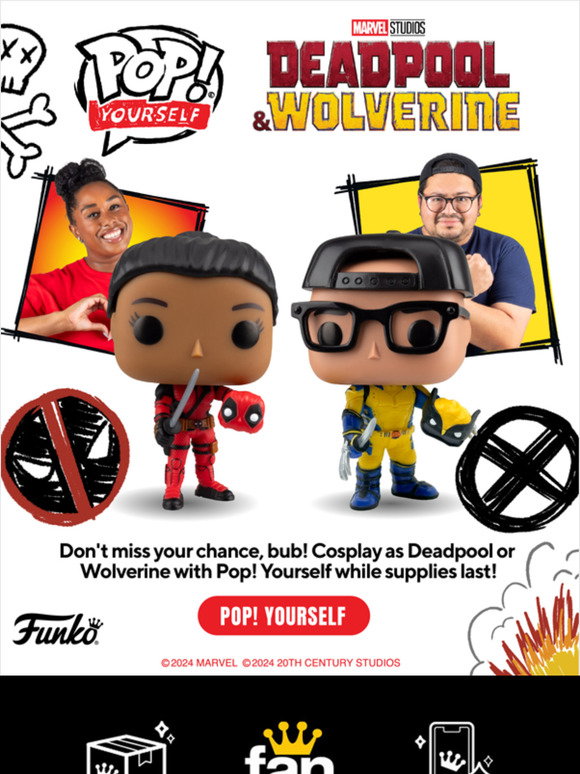 Funko: It's Here: Pop! Yourself as Deadpool & Wolverine | Milled
