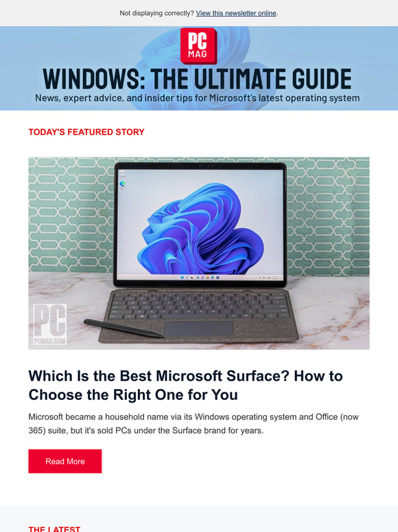 PC Mag Shop: How to Choose the Right Microsoft Surface | Diary of a CrowdStrike Crash: Here's ...