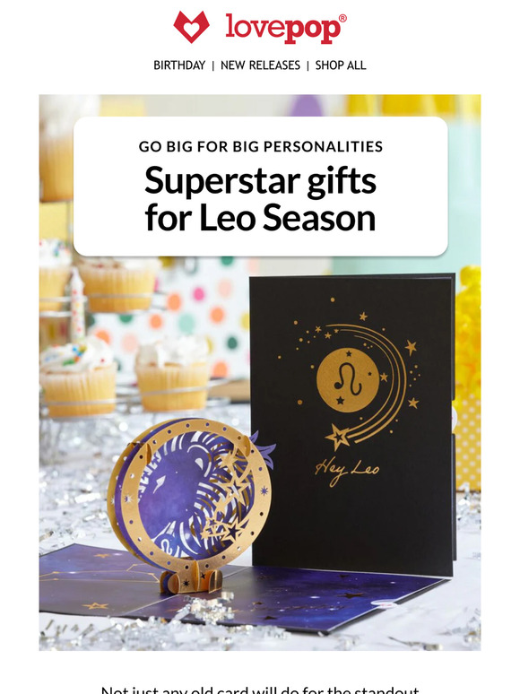 Lovepop: 🦁 Let a Leo know they’re EXTRA special | Milled