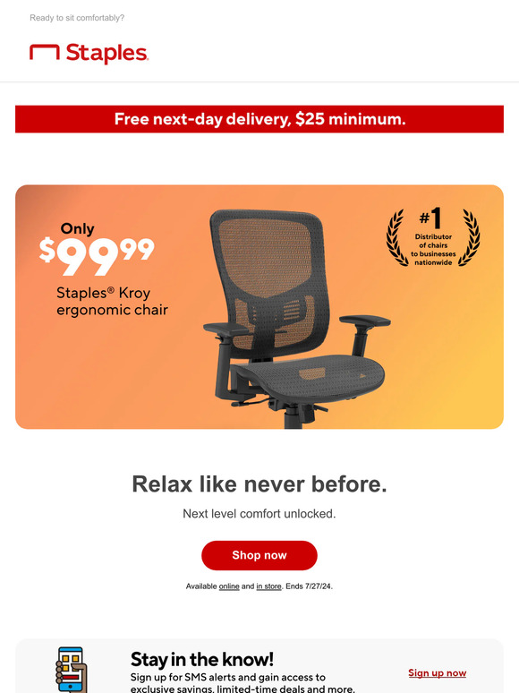 Staples: Just $69.99 for the Staples Kelburne Chair (seriously). | Milled