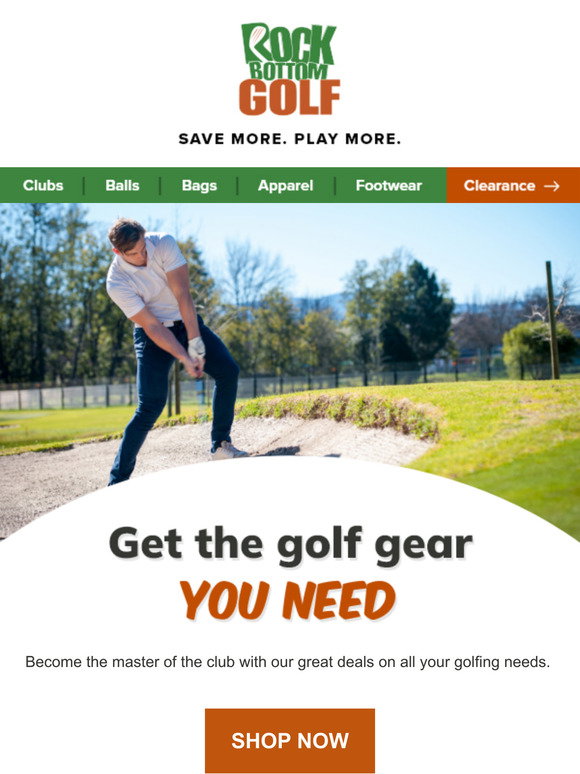 Rock Bottom Golf: Amp up your golf game at RockBottomGolf.com | Milled