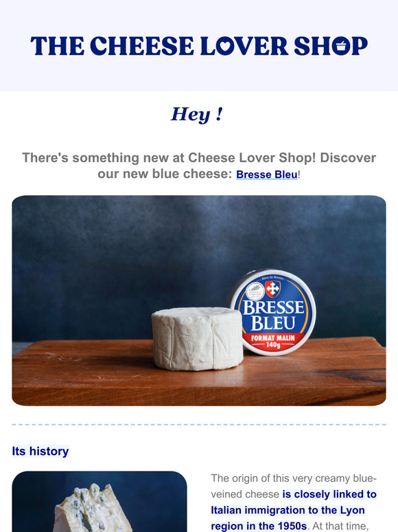 Cheese Lover Shop: Discover our new Bresse Bleu cheese! 🧀 | Milled