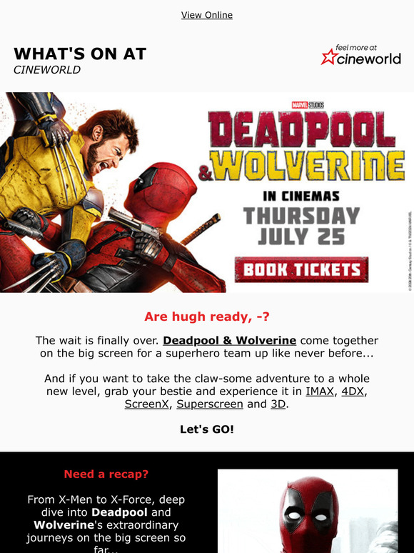 Cineworld: Let's GO! 💛 Deadpool & Wolverine is here | Milled