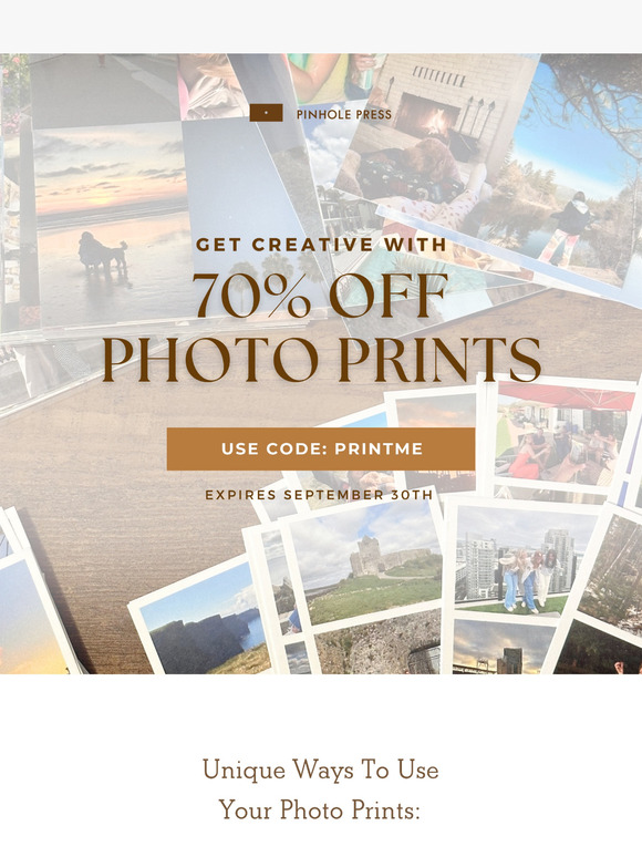 Pinhole Press: Unlock 70% OFF photo prints | Milled