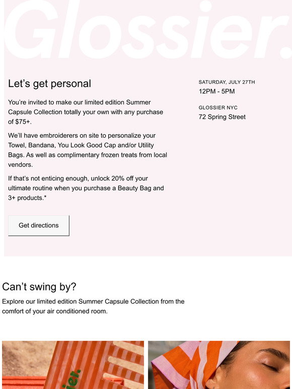 Glossier Email Newsletters: Shop Sales, Discounts, and Coupon Codes