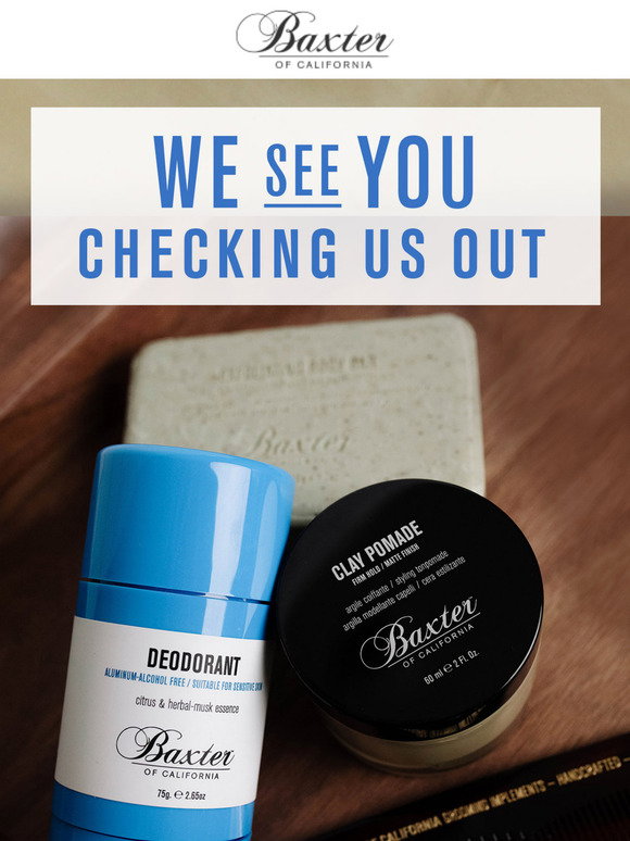 Baxter Of California Email Newsletters: Shop Sales, Discounts, and ...