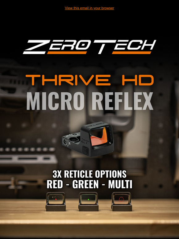 ZeroTech Optics: ZeroTech | NEW GREEN DOT AND MULTI RETICLE REFLEX ...