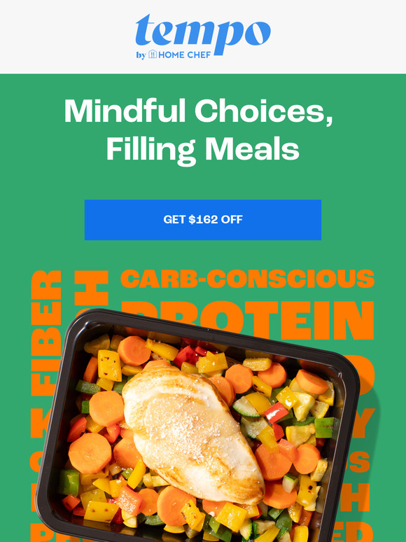 Tempo: Meet your goals with Tempo’s Mindful Choice meals 🌿 | Milled
