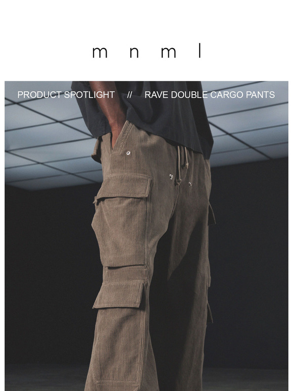 mnml: product spotlight: Rave Double Cargo Pants 👀 | Milled