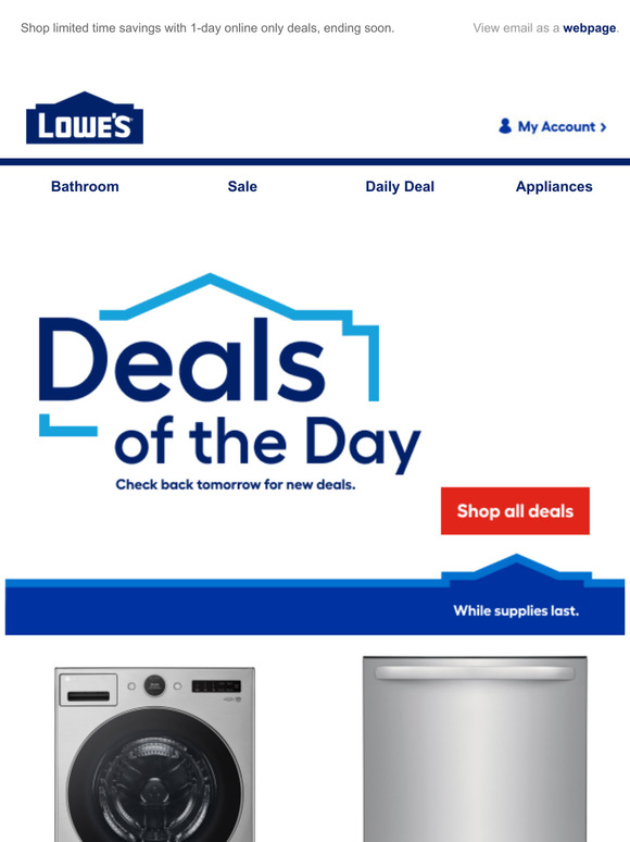 Lowes Email Newsletters: Shop Sales, Discounts, and Coupon Codes