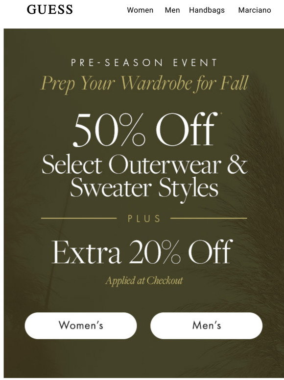GUESS? Email Newsletters: Shop Sales, Discounts, and Coupon Codes