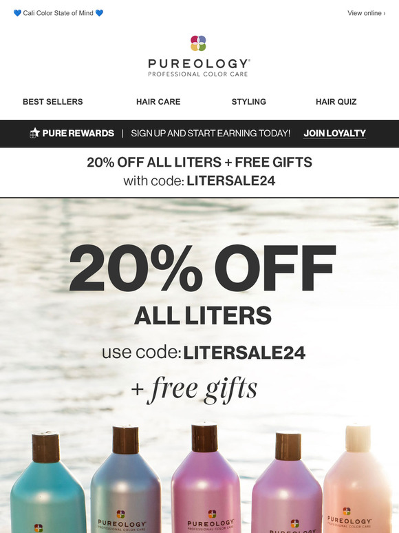 Pureology: Do Not Miss Out On Our Liter Sale | Milled