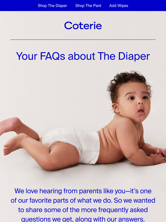Coterie: Questions about The Diaper? | Milled
