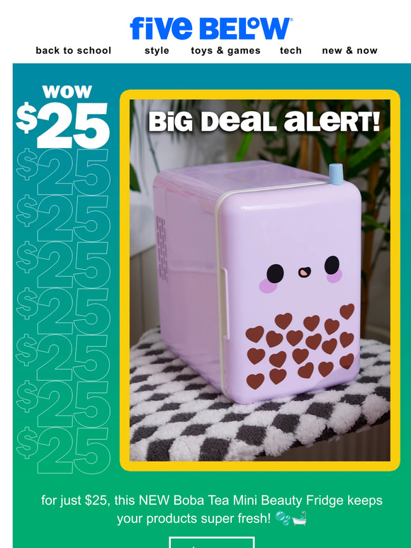 Hollar: hot new item: Boba Tea Mini Fridge 🫧 | Milled