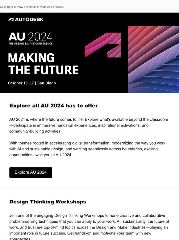 Autodesk: Explore all AU 2024 has to offer | Milled