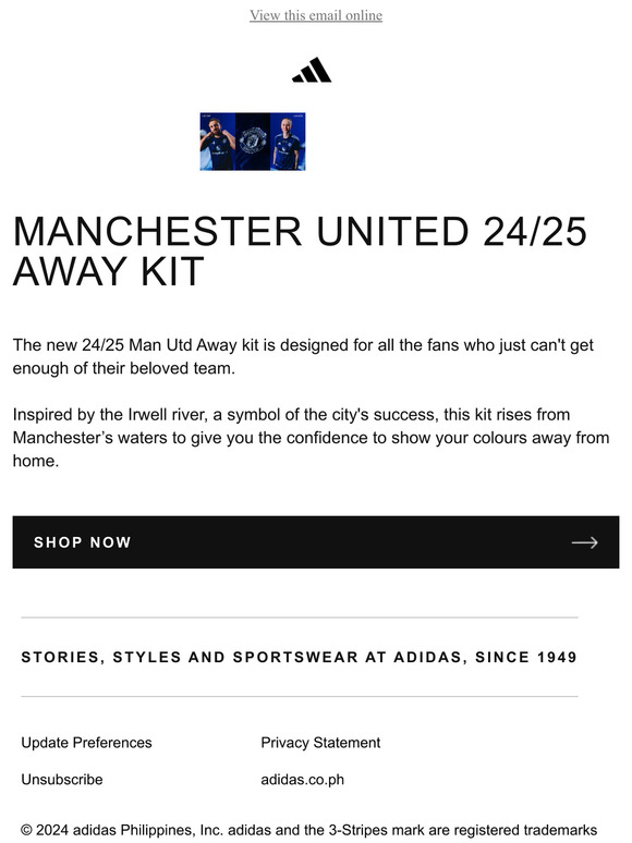 adidas: MANCHESTER UNITED 24/25 AWAY KIT ☀️🌑⚽️ | Milled