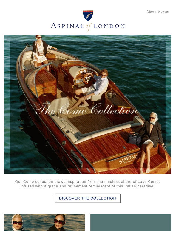 Aspinal of London: Introducing the Como Collection... See You in Italy ...