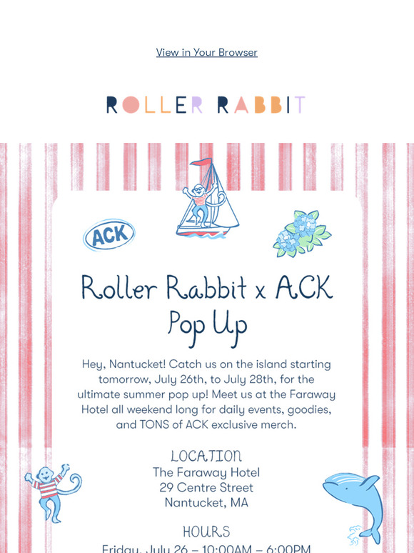 Roller Rabbit: Our Nantucket Pop Up | Milled