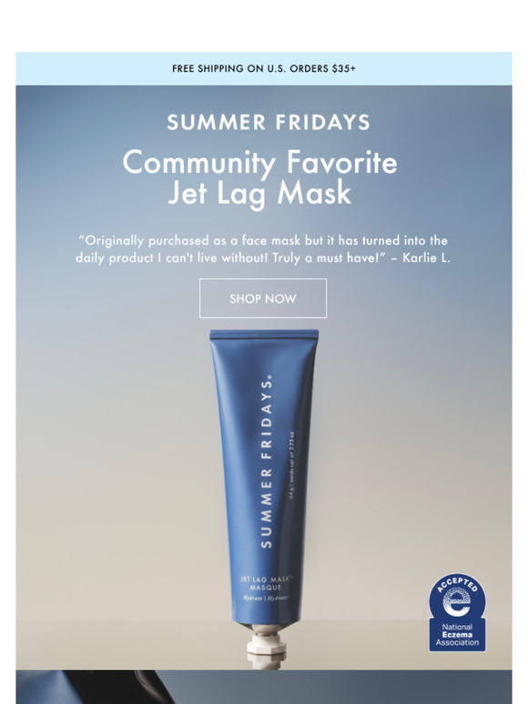 Summer Fridays: POV: You + Jet Lag Mask | Milled