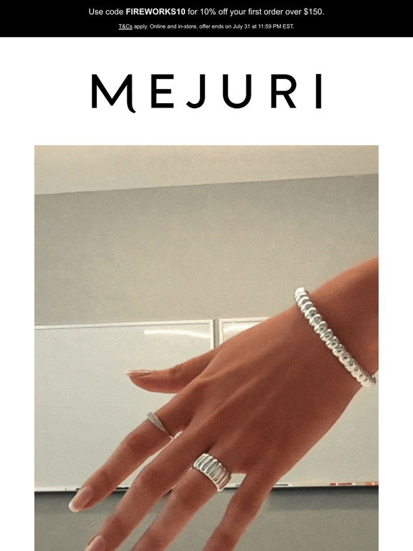 Mejuri Email Newsletters: Shop Sales, Discounts, and Coupon Codes