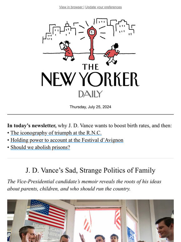The New Yorker: J. D. Vance’s Sad, Strange Politics of Family | Milled