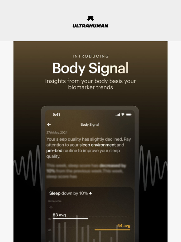 Ultrahuman: Introducing Body Signal: Insights from your body basis your ...