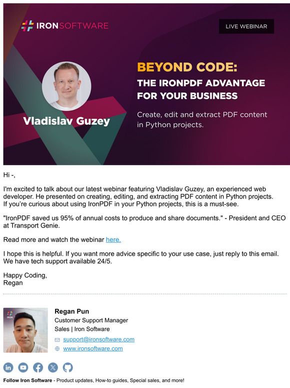Iron Software Affiliate Program: Wanna Know How to Use IronPDF in Python? | Milled