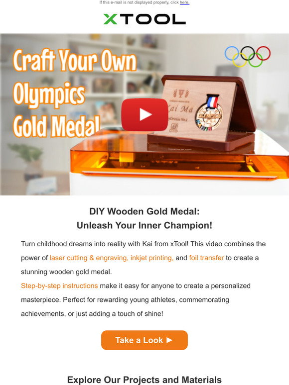 xTool: Craft Your Own Paris Olympics Gold Medal with xTool M1 Ultra🏅 ...