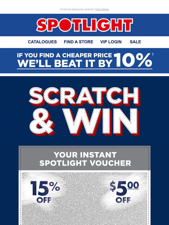 Spotlight: Your Scratch & Win Voucher Inside + 2 DAY DEALS | This ...