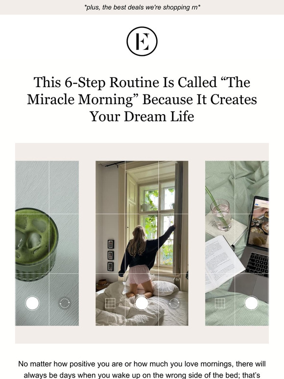 The Everygirl: the miracle morning routine | Milled
