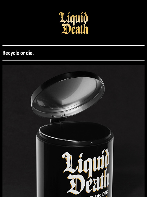 Liquid Death: Tallboy Recycling Bin | Milled