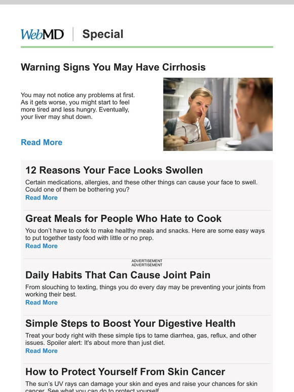 WebMD: Warning Signs You May Have Cirrhosis | Milled