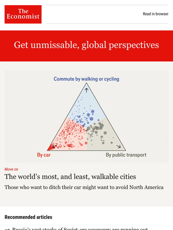 The Economist: Spotlight story: The world’s most walkable cities | Milled