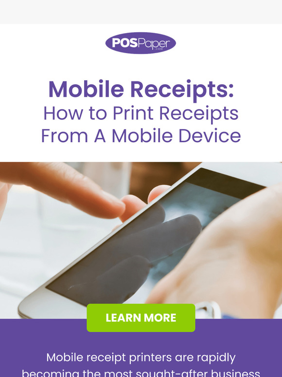 POS Paper: Struggle to print receipts from your mobile device? | Milled