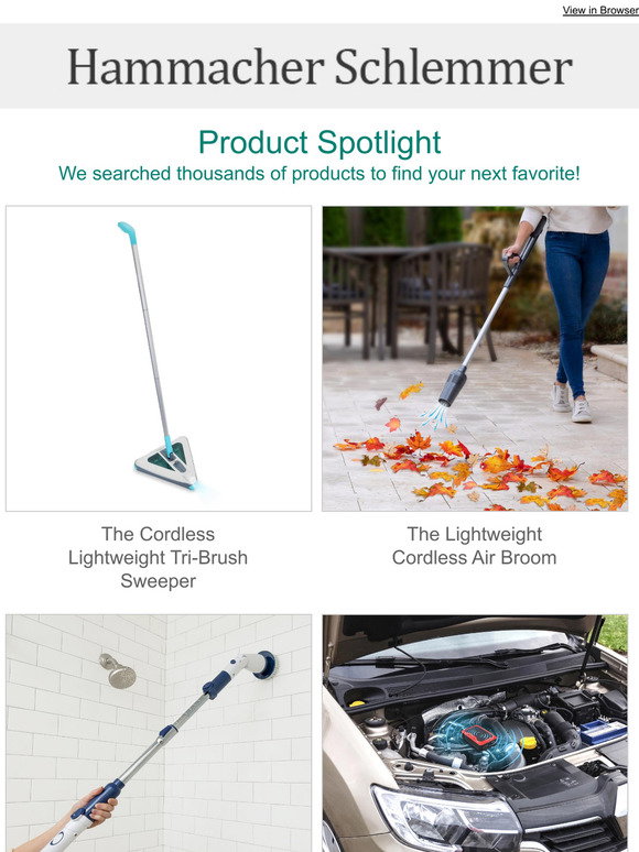 Hammacher Schlemmer: Product Spotlight: The Cordless Lightweight Tri ...