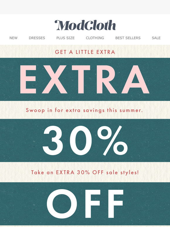 Modcloth Email Newsletters: Shop Sales, Discounts, and Coupon Codes