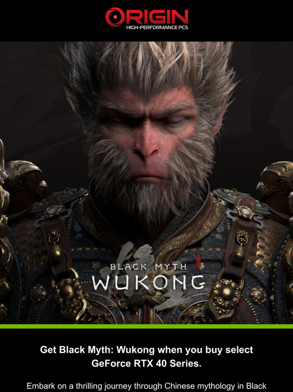 Origin PC: Get Black Myth: Wukong with GeForce RTX | Milled