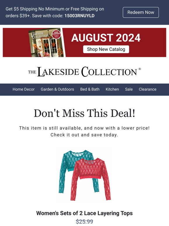 Lakeside Collection: 👀 Check out the new price on Women's Sets of 2 ...